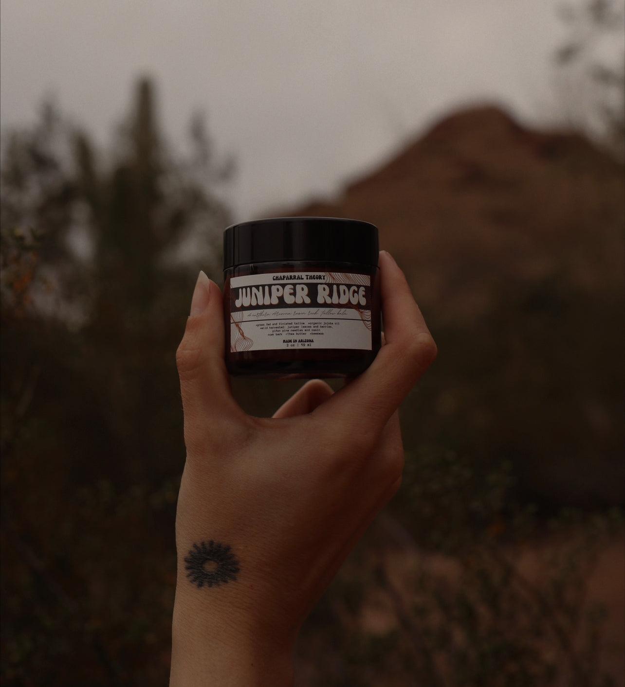 JUNIPER RIDGE | Northern Arizona resin rich tallow balm – Chaparral Theory